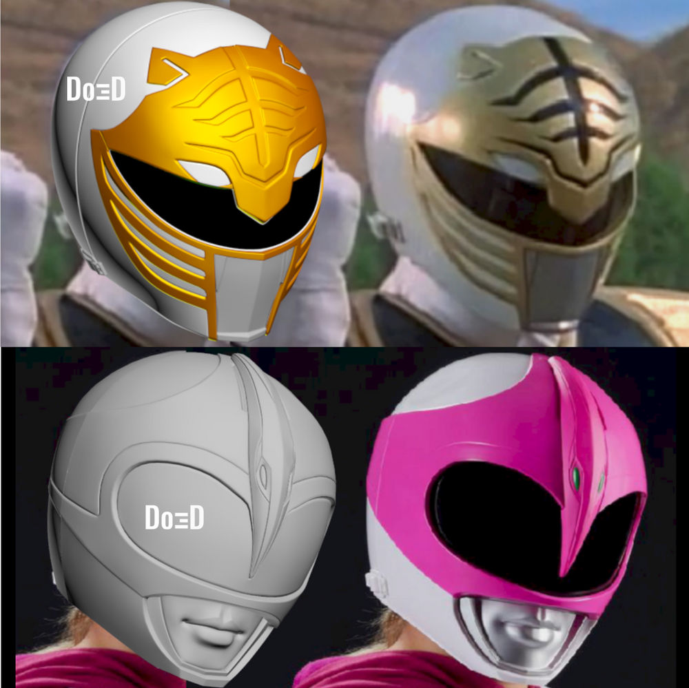 Mighty Morphin Power Rangers Helmet MMPR Remodeling | Do3D