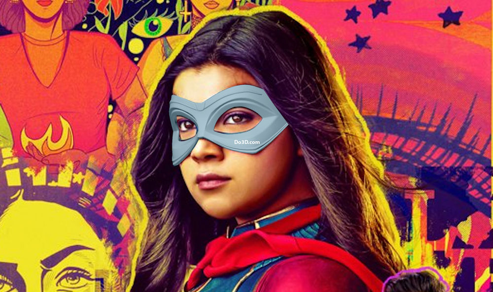 MS. Marvel goggles eye piece (cover, covering, mask) 3D printable model ...