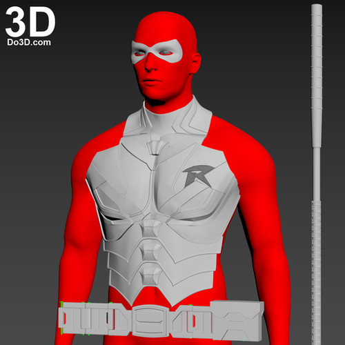 Titans Robin Armor and BO Staff | 3D Printable Model STL Print File ...