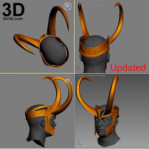 Loki New Helmet Crown Thor Ragnarok Version | 3D Model Project #2415 | Do3D