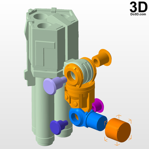 Shoulder Gun Blaster for Anthem Online Game | 3D Model Project #3554 | Do3D