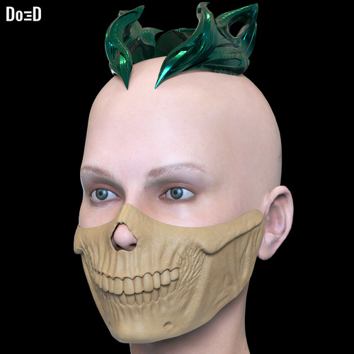 Rio Vidal Lady Death Crown & Skull Mask Agatha All Along 3D Printable ...