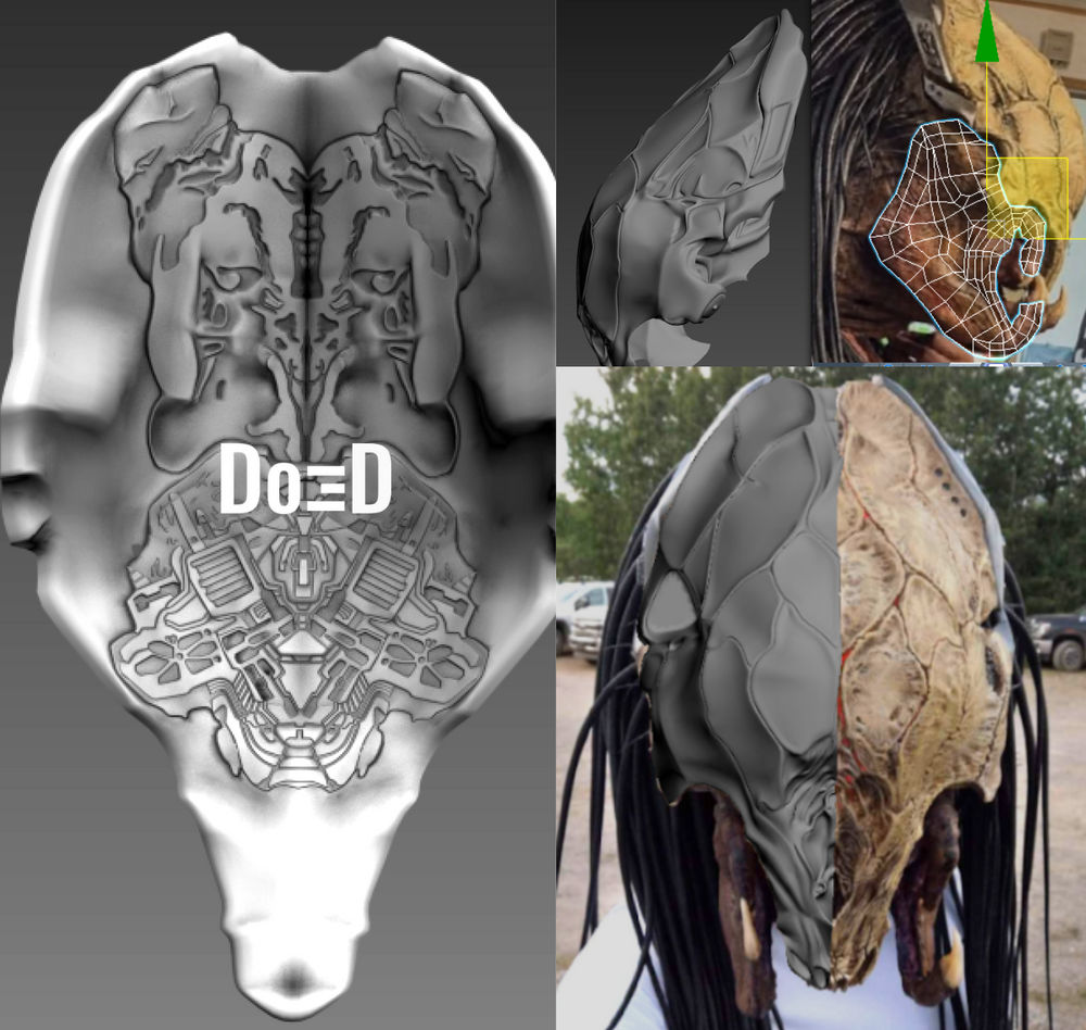 Prey Predator Helmet 3D Printable Model Work In Progress From Do3D prey-predator-helmet-3d-printable-model-work-in-progress-from-do3d