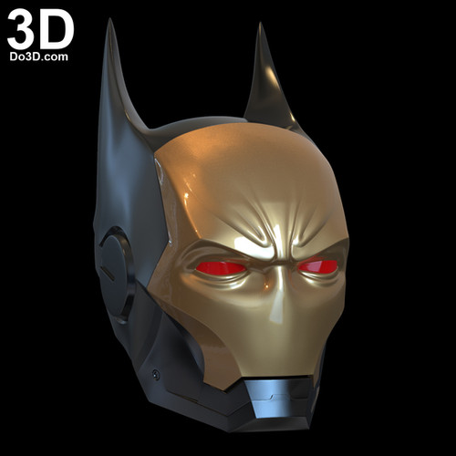 Ironbat Helmet Iron Man and Batman What If Iron Bat 3D Printable Model ...