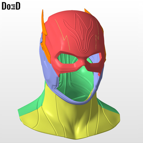 The Flash 2023 helmet with neck | 3D Printable Model STL Print File # ...