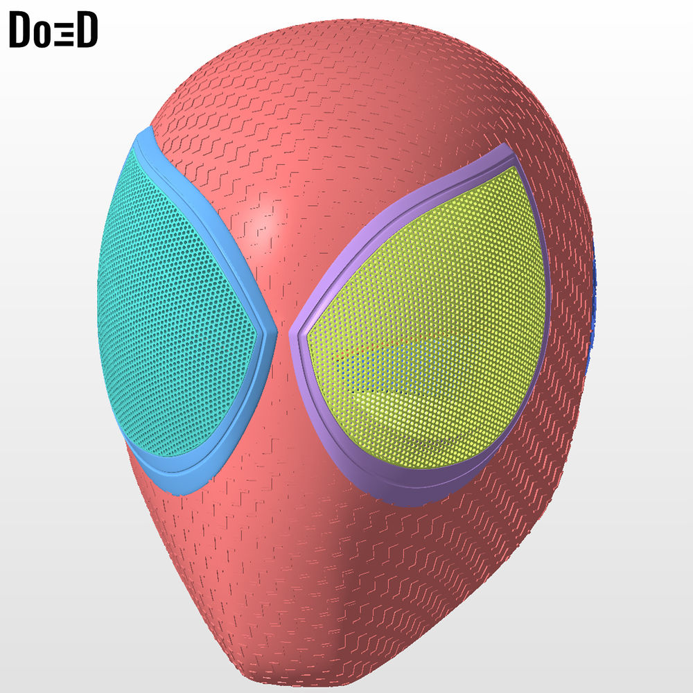 Miles Morales Shell Spider-Man Across the Spider-Verse Helmet 3D ...