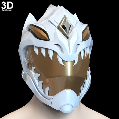 Legend of White Dragon Helmet Power Rangers Ranger 3D Printable Model ...