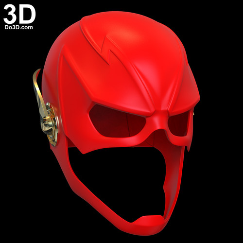 Flash Season 6 Cowl Helmet | 3D Printable Model File Format: STL N31 | Do3D