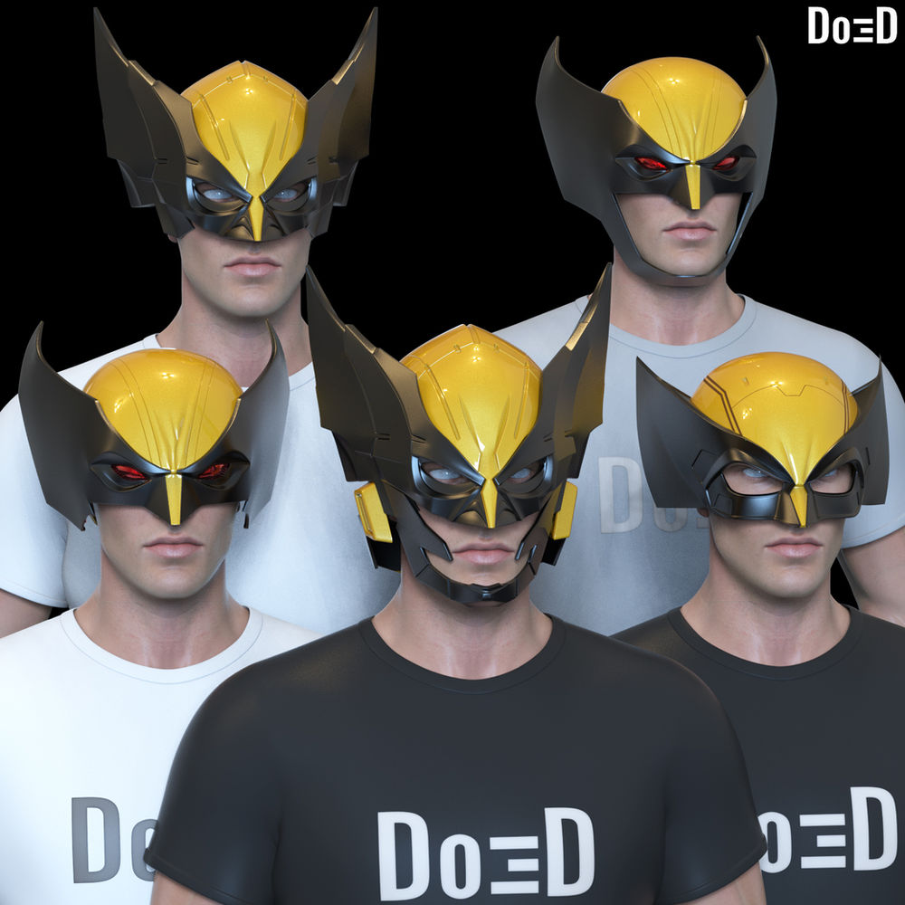 3D Printable Wolverine Helmets / Cowls from Do3D.com | Do3D