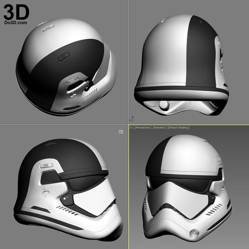 Stormtrooper First Order Star Wars Last Jedi Helmet, 3D Model Project ...