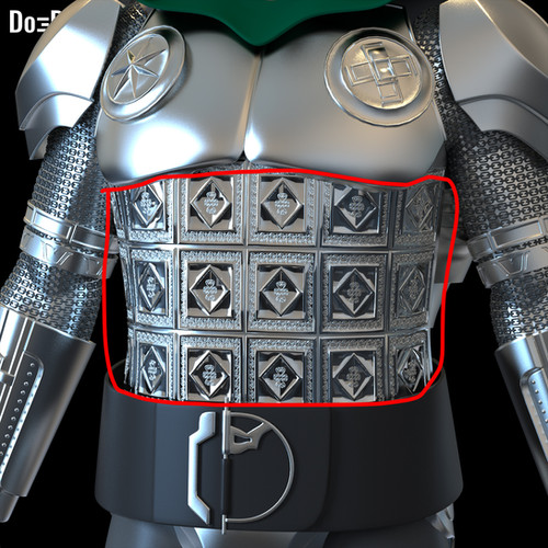 Abs Stomach Armor Doctor Doom Avengers Doomsday Shanghai 3D Printable ...