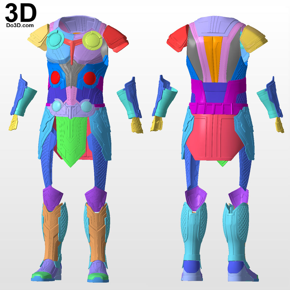 Thor Love and Thunder full body armor 3D printable model set finalizing ...