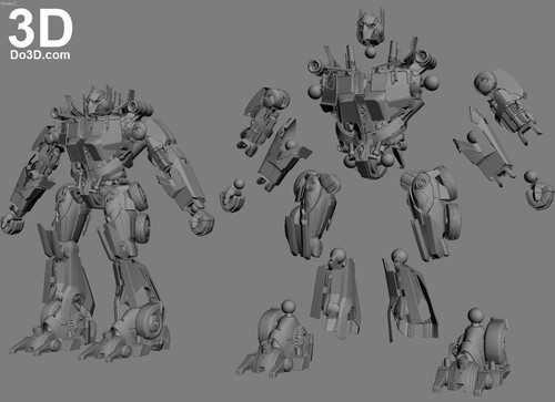 Optimus Prime Transformers Toy HD Quality | 3D Printable Model Project ...