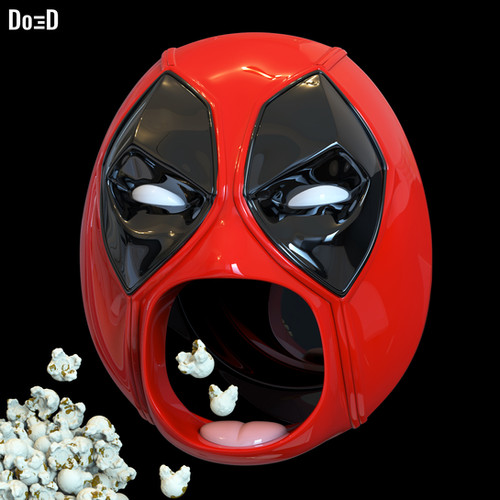 Deadpool 3 Popcorn Bucket Do3D Screamer 3D Printable Model File STL # ...