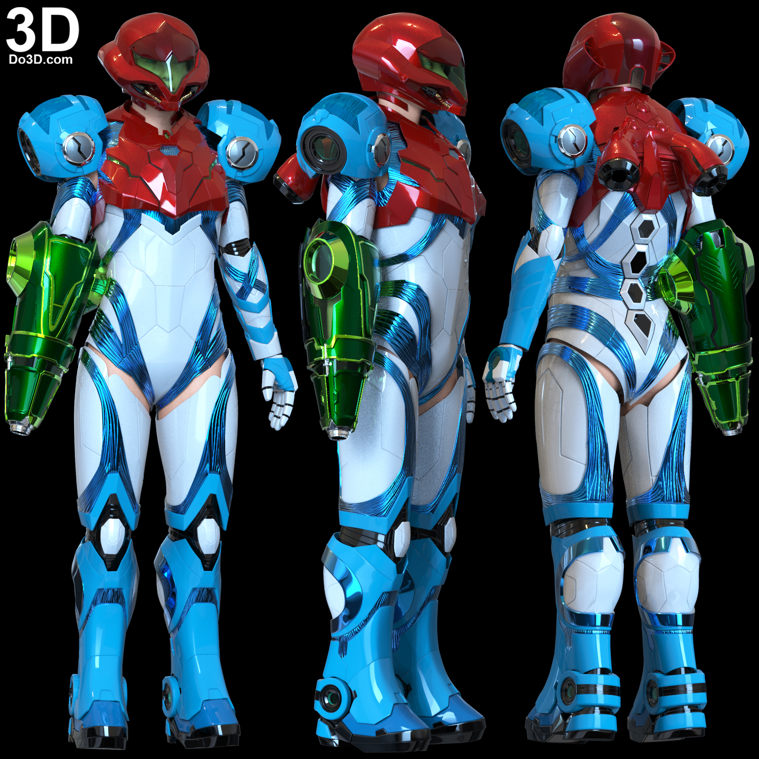 Patterns 3D Printing Samus Aran Dred Wearable Full Body Armor with ...