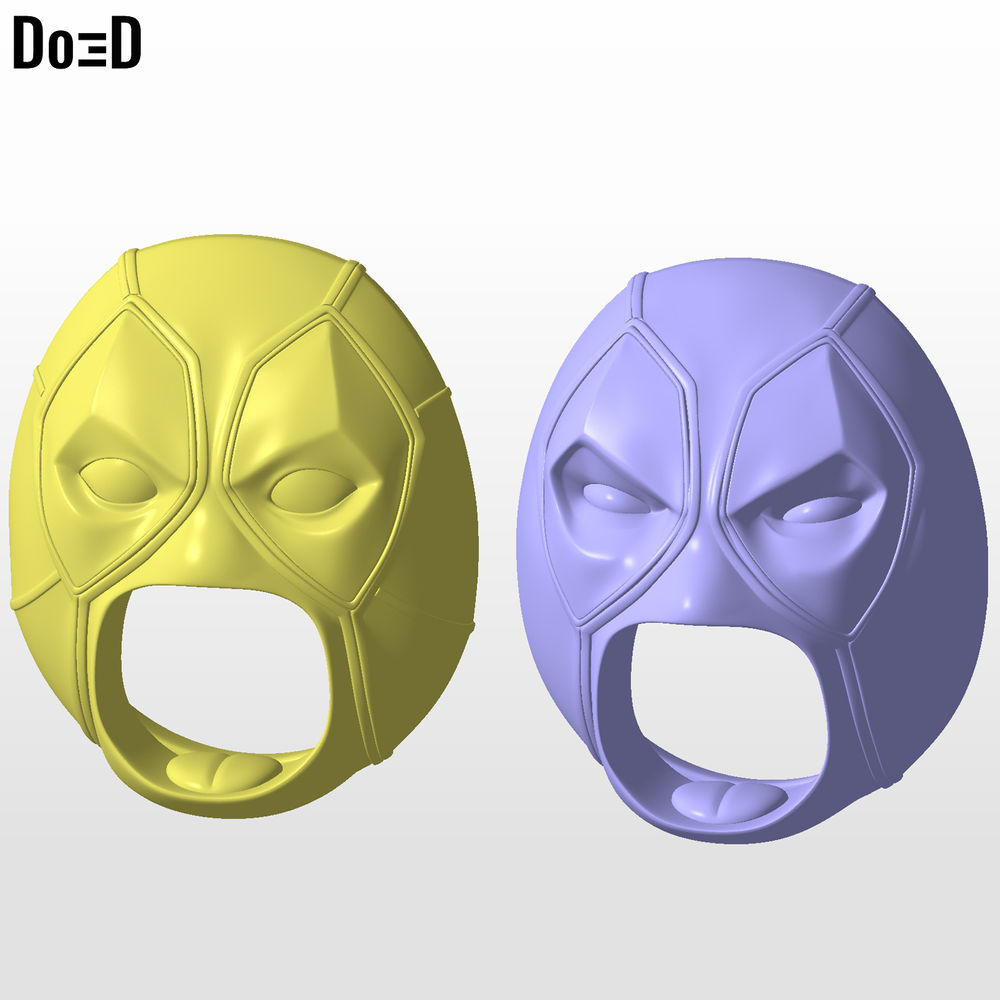 2nd Deadpool Facial Expression Added to Deadpool 3 Popcorn Case | Do3D