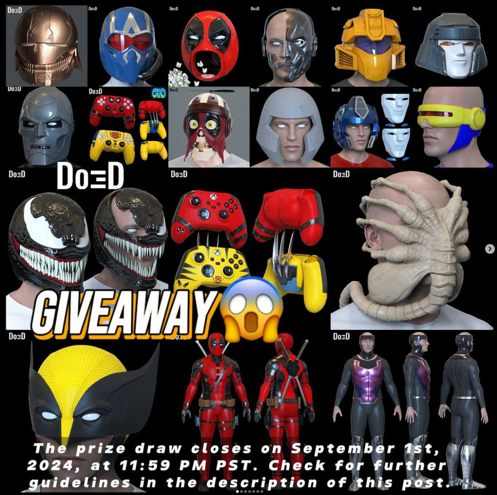 September 2024 Instagram Giveaway Winners Announced | Do3D