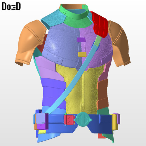 Deadpool 3 Torso Armors | 3D Printable Model #DAW31 | Do3D