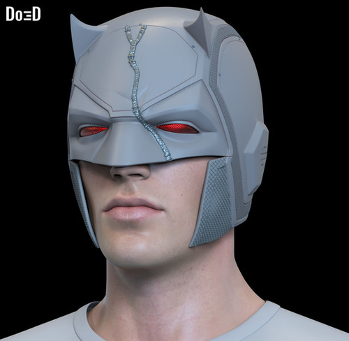 Daredevil Helmet Season 1 Battle Damaged Original | 3D Printable Model ...