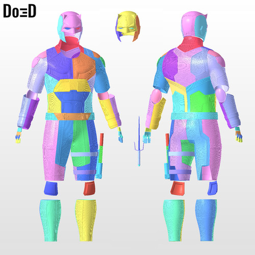 Daredevil Season 1 Neflix Full Body Armor | 3D Printable Model #Z1 | Do3D