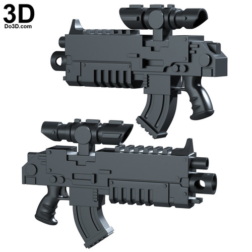Space Marines Warhammer 40,000 40k Bolter War Hammer Bolt Rifle 3D ...
