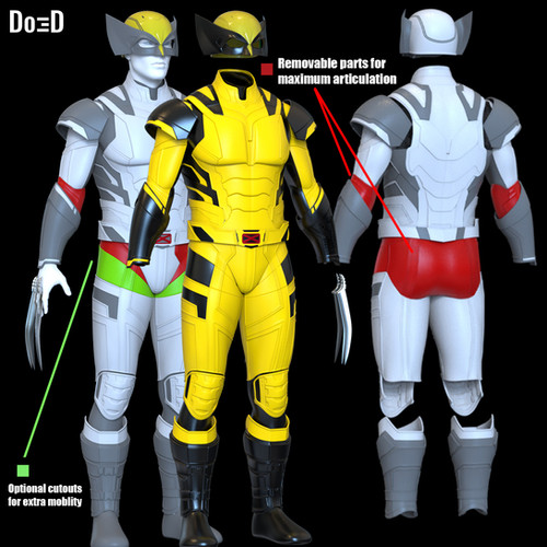 Wolverine Full Body Armor / Suit Deadpool 3 Version 3D Printable Model ...