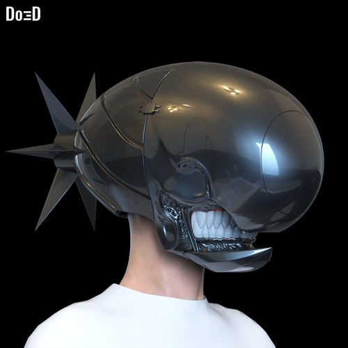 Bomb Devil Helmet Girl Reze from Chainsaw Man | 3D Printable Model STL ...
