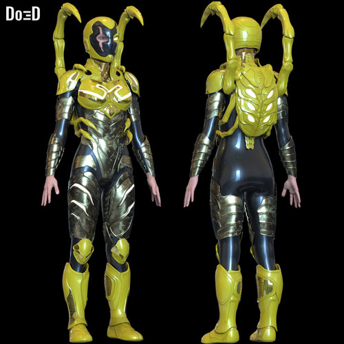 Lady Beetle 3D Printable Model (Blue Beetle) Print File STL #LB16 | Do3D