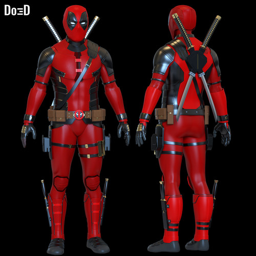 Deadpool 3 Full Body Armor & Helmet Pack | 3D Printable Model #DA3 | Do3D