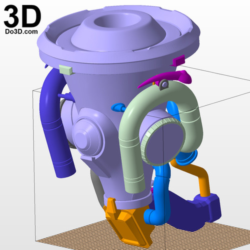 Lucio Blaster Pistol Gun OverWatch Anniversary Version, 3D Model ...