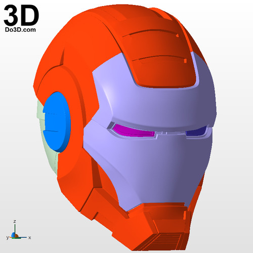 War Machine 001 Helmet Iron Man Mark I MK 1 | 3D Printable Model #4651 ...