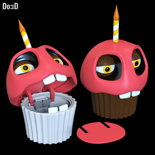 Mr. Cupcake Five Nights at Freddy's | 3D Printable Model File #MC12 | Do3D