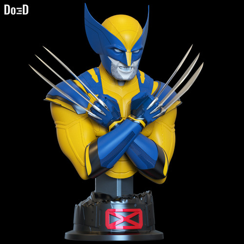 Wolverine Bust Life Size 1:1 Statue Figure | 3D Printable Model #WB219 ...