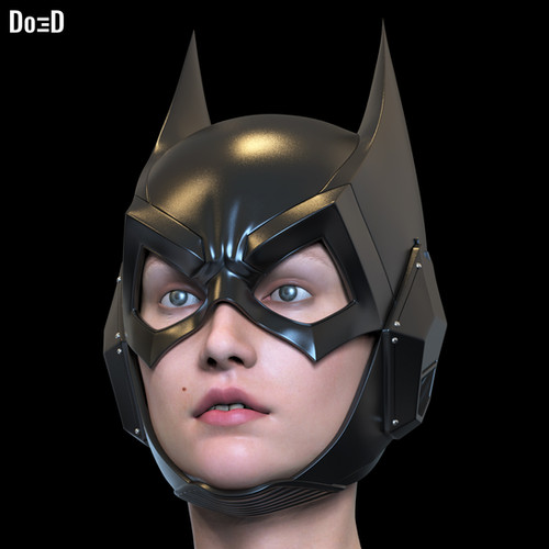 Batgirl Arkham Knight Cowl / Helmet 3D Printable Model Print File STL # ...