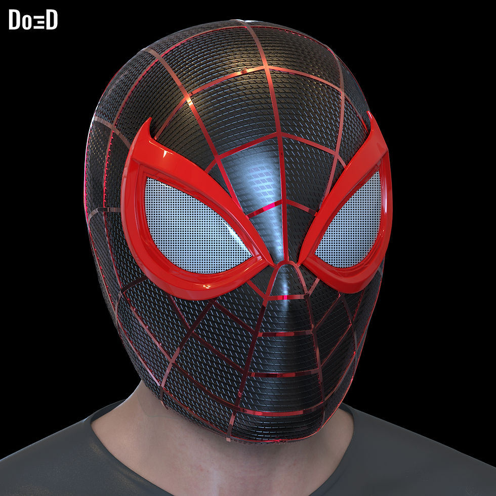 Miles Morales Insomniac Spider-Man 2 PS5 Helmet | 3D Printable Model # ...