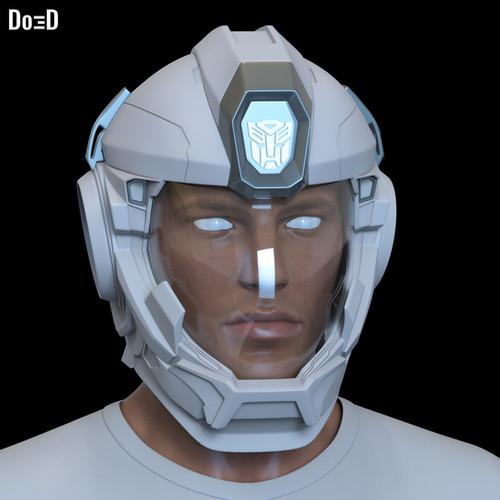 Transformers 2023 Human Helmet Noah Diaz | 3D Printable Model STL #N36 ...
