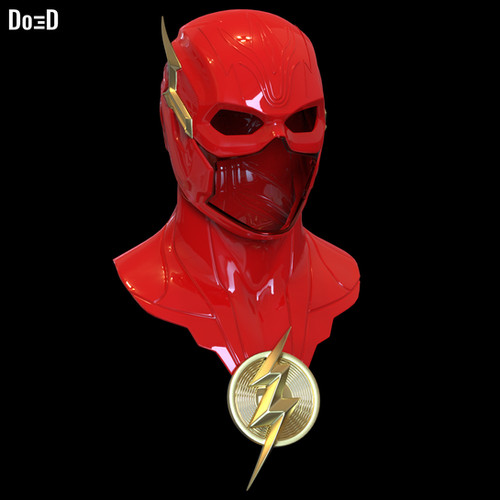 The Flash 2023 helmet with neck | 3D Printable Model STL Print File # ...
