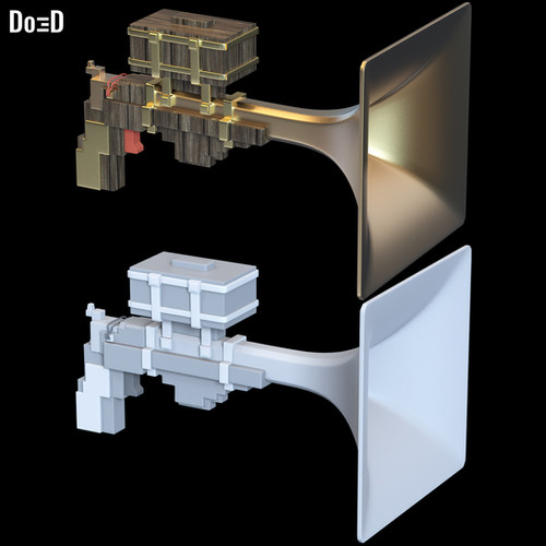 Henry’s Tater Tot Gun Weapon Minecraft Movie 3D Model STL #HG29 | Do3D