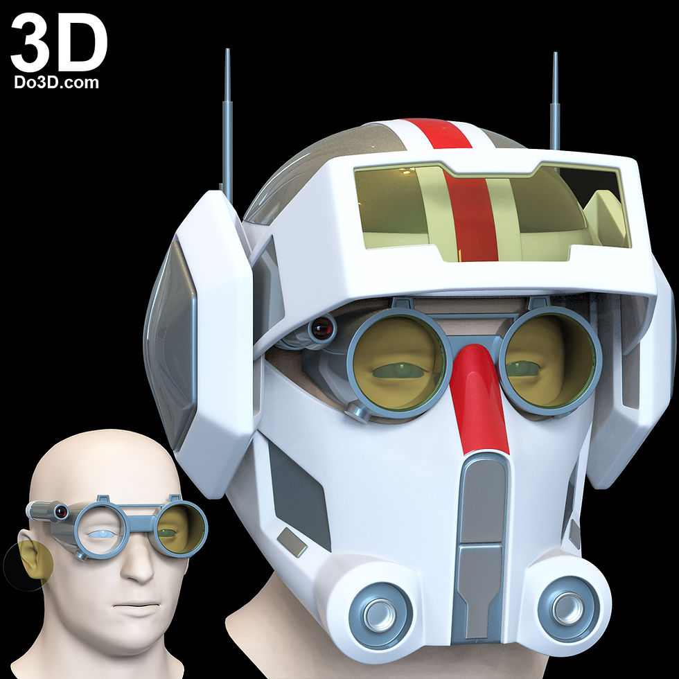 Tech Helmet Bad Batch 3D printable model print file STL#T88 | Do3D