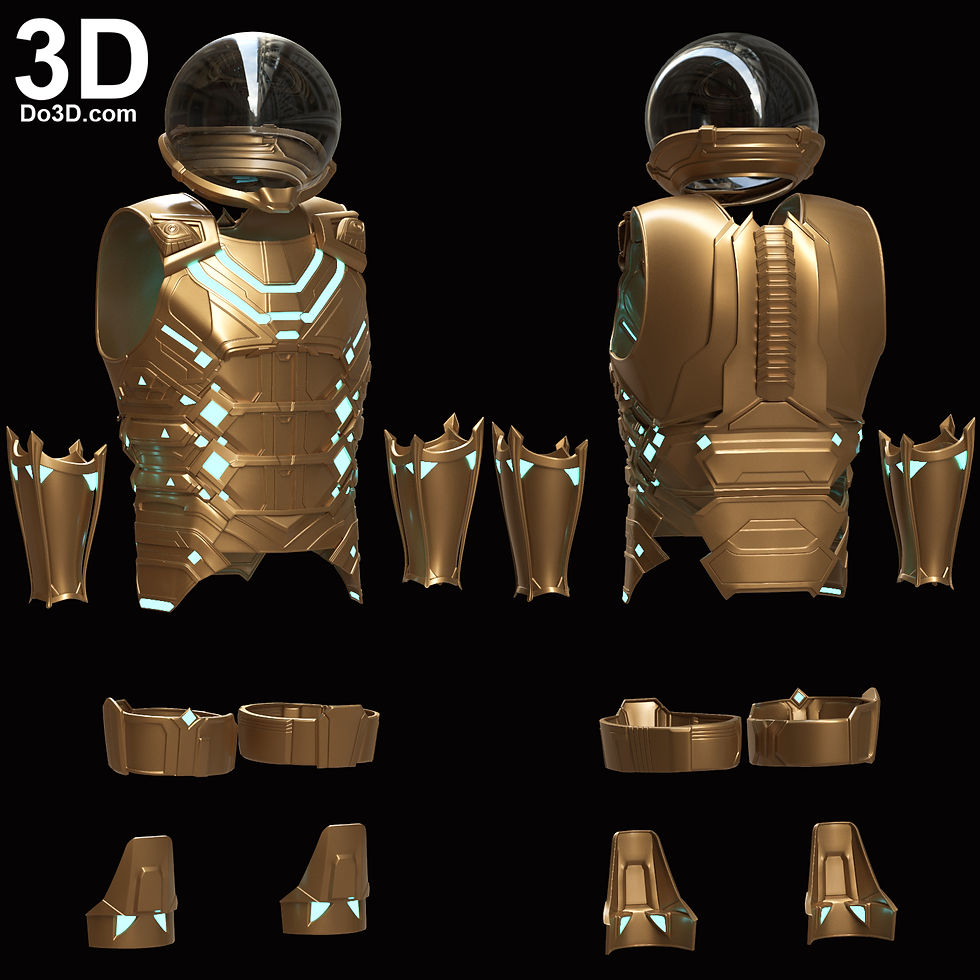 Mysterio Helmet + Armor Spider-man Far From Home | 3D Model Project ...