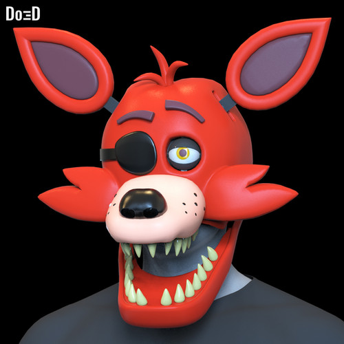 Foxy the Pirate Helmet Five Nights at Freddy's | 3D printable model ...