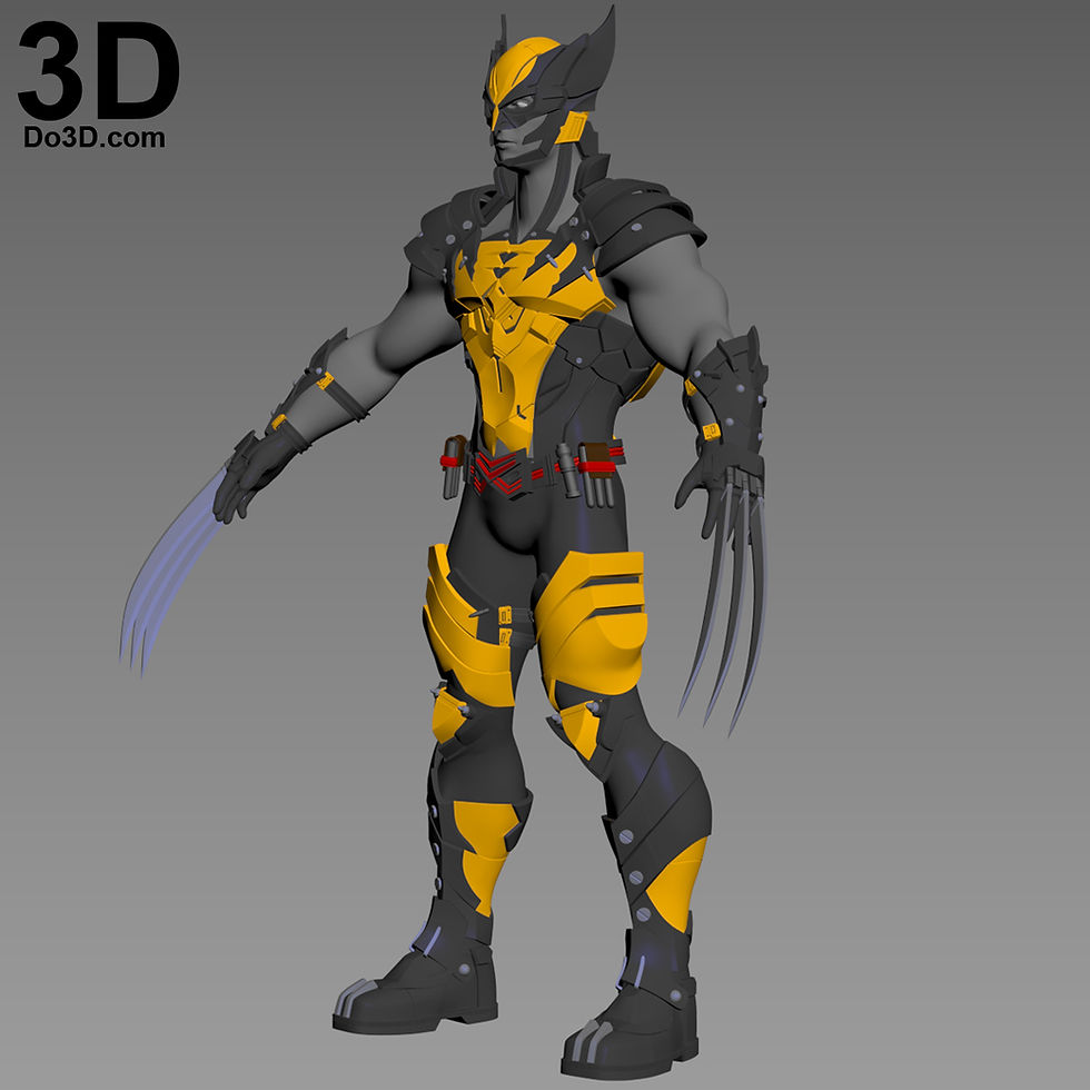 X-Men Variant Kai Arts Logan Wolverine Full Body Armor, 3D Model ...