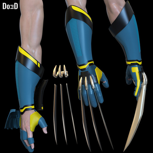 Wolverine 2024 Gauntlet with Claws | 3D Printable Model #DW217 | Do3D