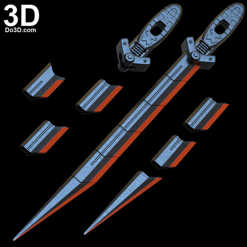 Taskmaster Sword Katana Black Widow Movie | 3D Printable Model STL File ...