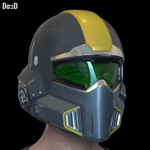 Helldivers Helmet 2 | 3D Printable Model #H002 | Do3D