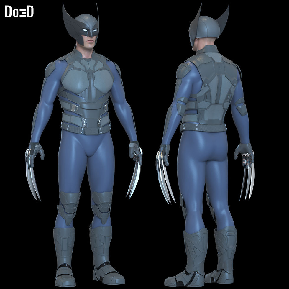Wolverine X-Men Days of the Future Past Armor| 3D Printable Model #WX5 ...