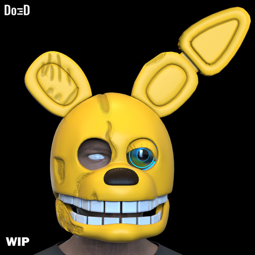 Spring Bonnie Helmet Five Nights at Freddy's | 3D printable model file ...