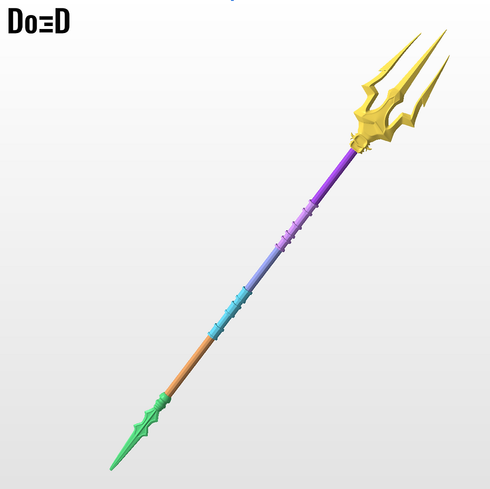 Black Manta Trident from Aquaman 2023 3D Printable Model STL Print # ...