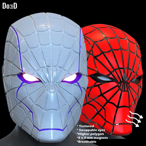 SpiderHood Helmet Red Hood Spider-Man Mashup | 3D Printable Model # ...