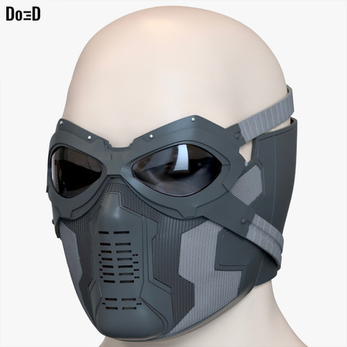 Winter Soldier Bucky Goggles & Mask Mouth Cover V2 | 3D Printable Model ...